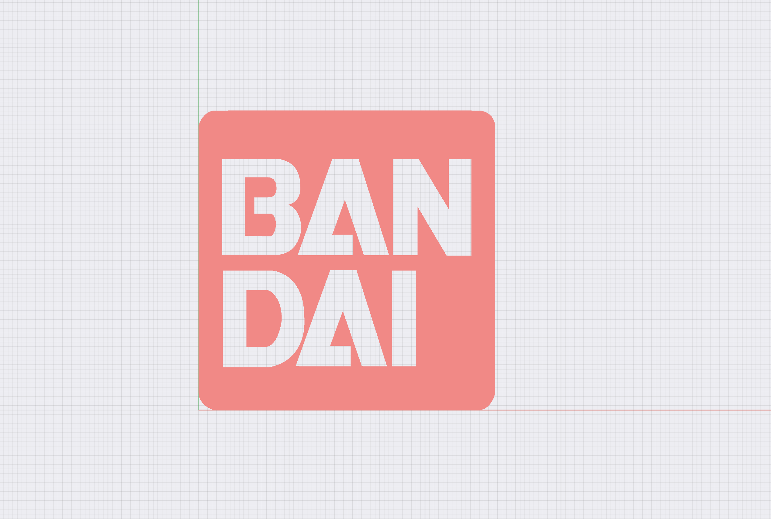 Bandai Old Logo by ToxicMaxi | Download free STL model | Printables.com