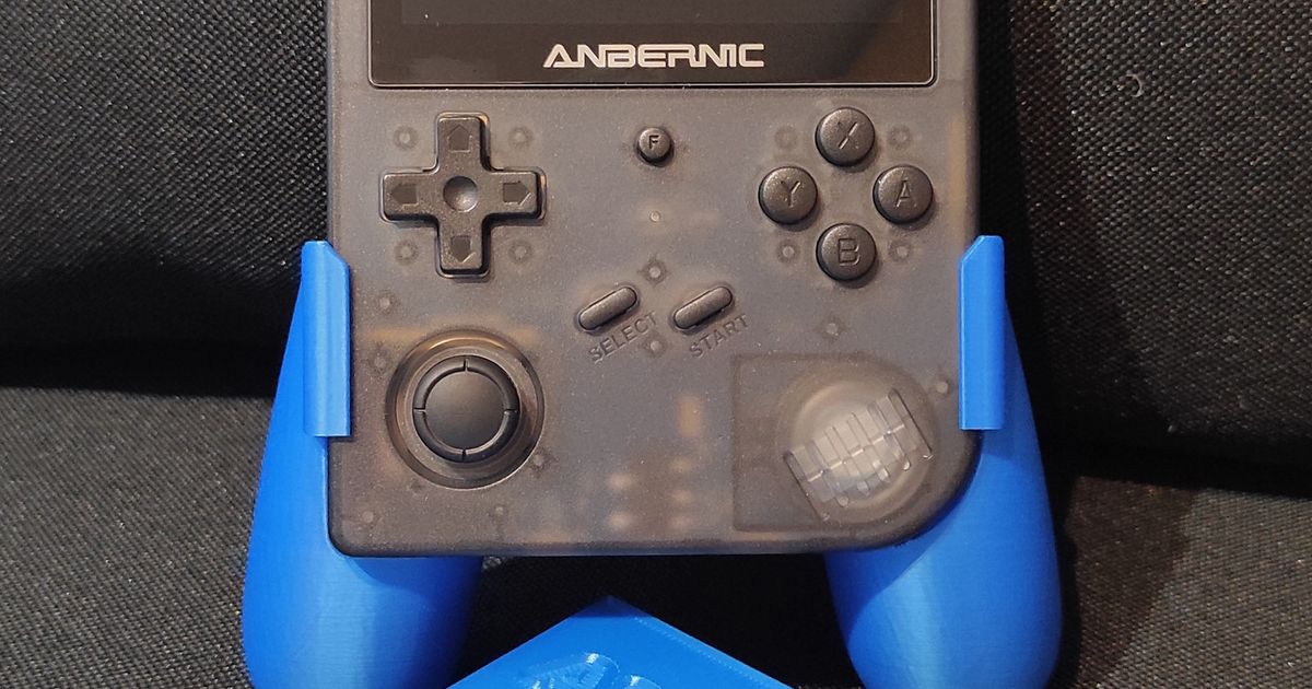 Anbernic RG351V Grip, Front Cover, Stand by STR | Download free STL ...