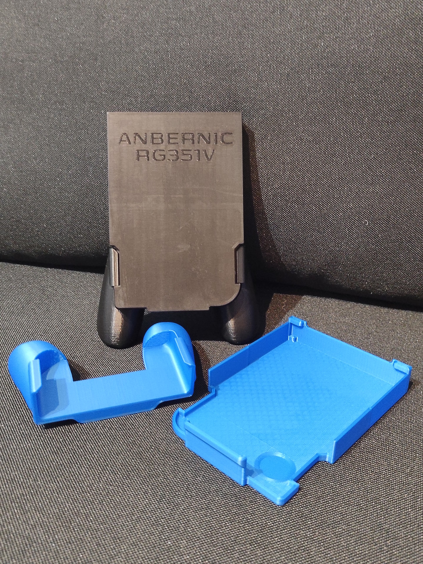 Anbernic RG351V Grip, Front Cover, Stand by STR | Download free STL ...