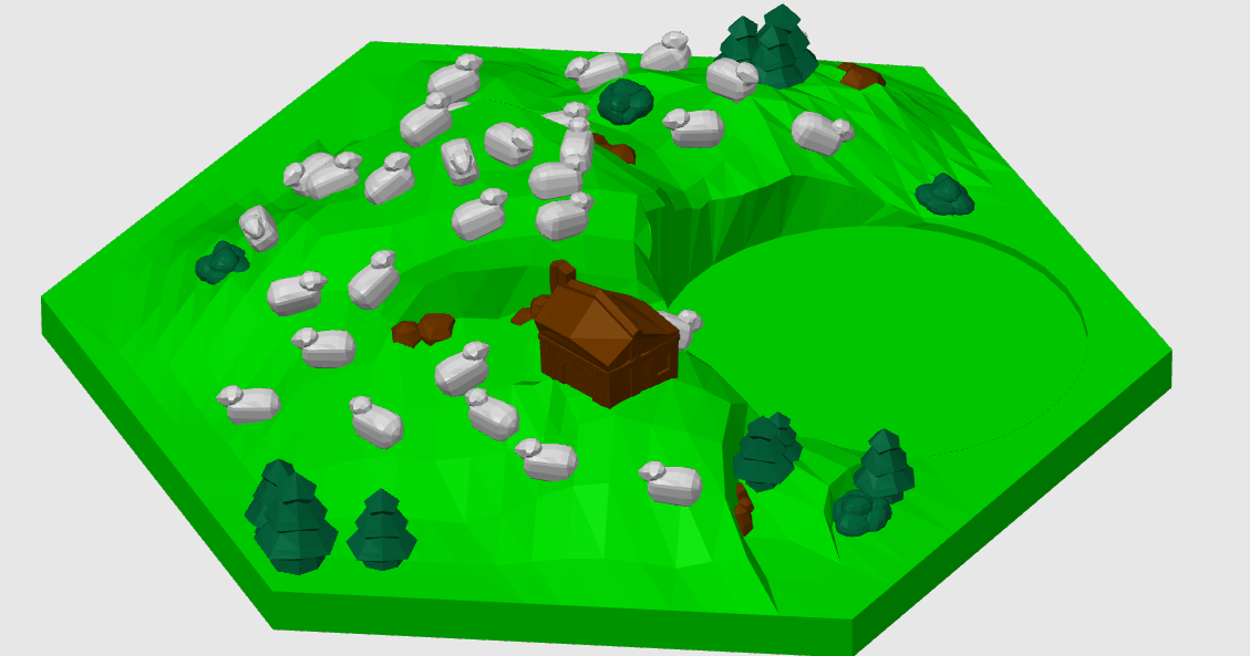 Catan Hexagon More Sheeps for Wool (Original from Dakanzla) by Fredster ...
