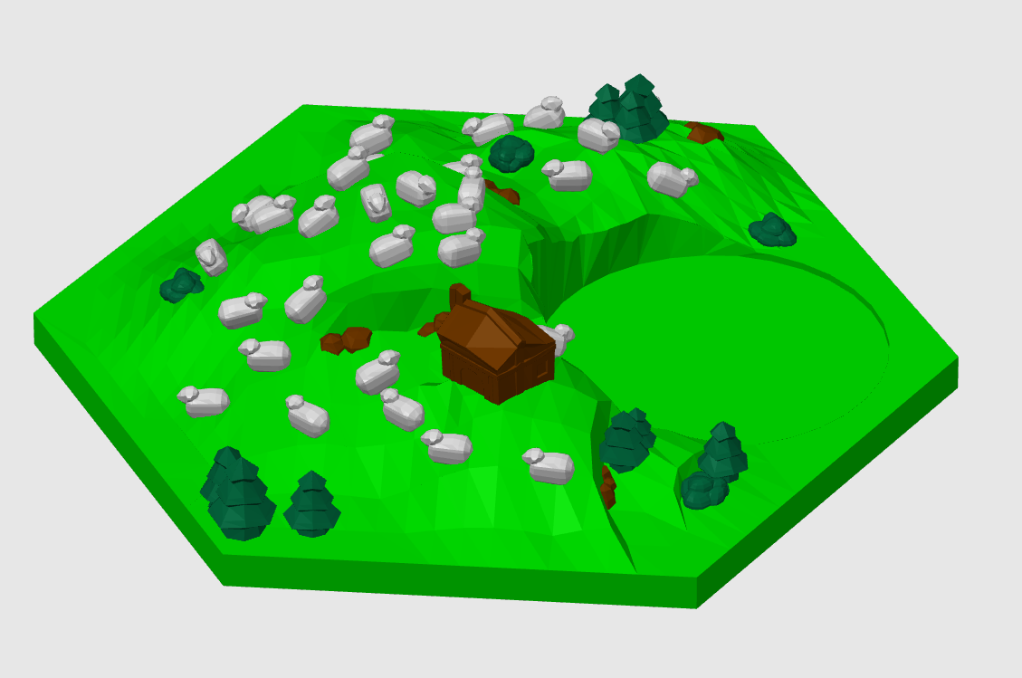 Catan Hexagon More Sheeps for Wool (Original from Dakanzla) by Fredster ...