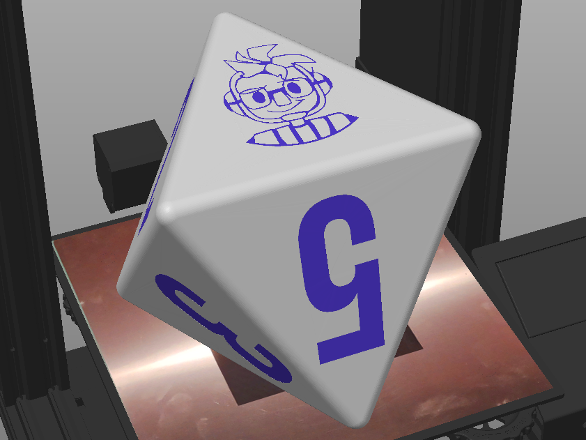 3D Printing Nerd Large Scale Dice - Multimaterial by YourBuddyDinec ...