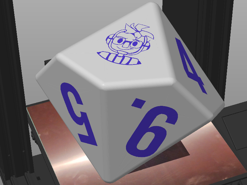 3D Printing Nerd Large Scale Dice - Multimaterial by YourBuddyDinec ...