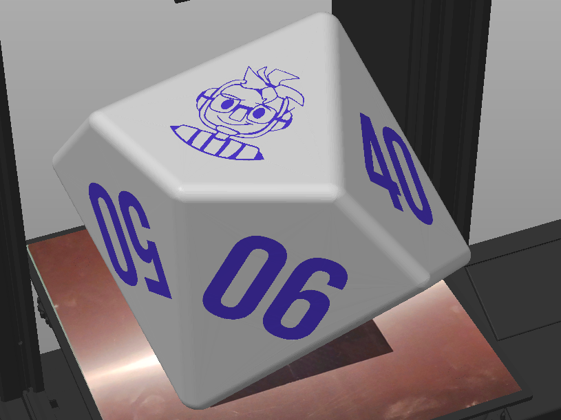 3D Printing Nerd Large Scale Dice - Multimaterial by YourBuddyDinec ...