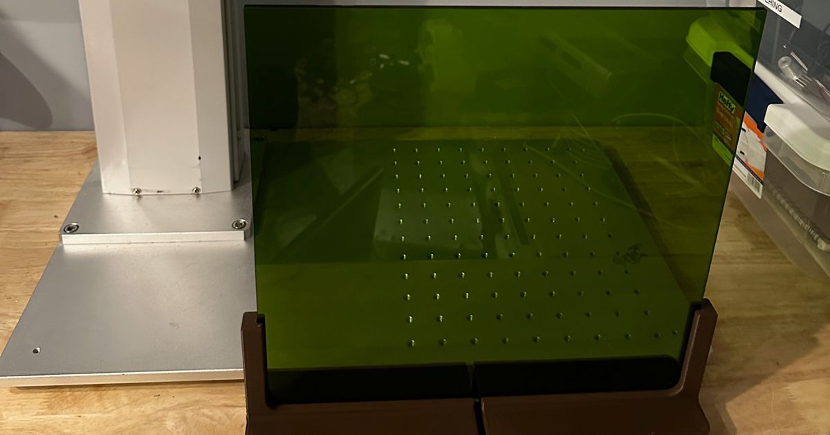 Fiber Laser Safety Window Shield Stand by Benji | Download free STL ...