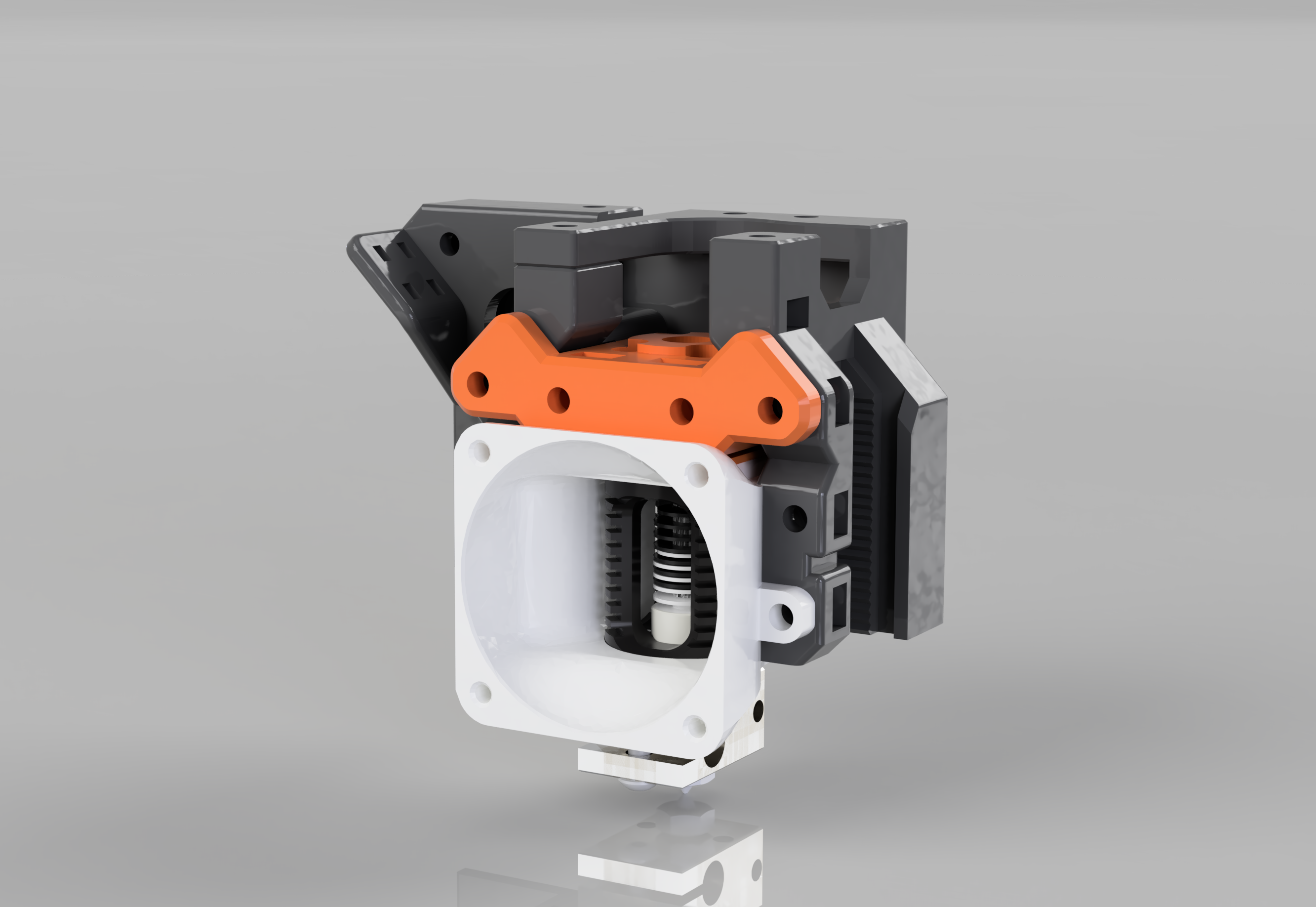 [40mm] Dragon Hotend Fan Mount for Hydra V6 by DzR | Download free STL ...