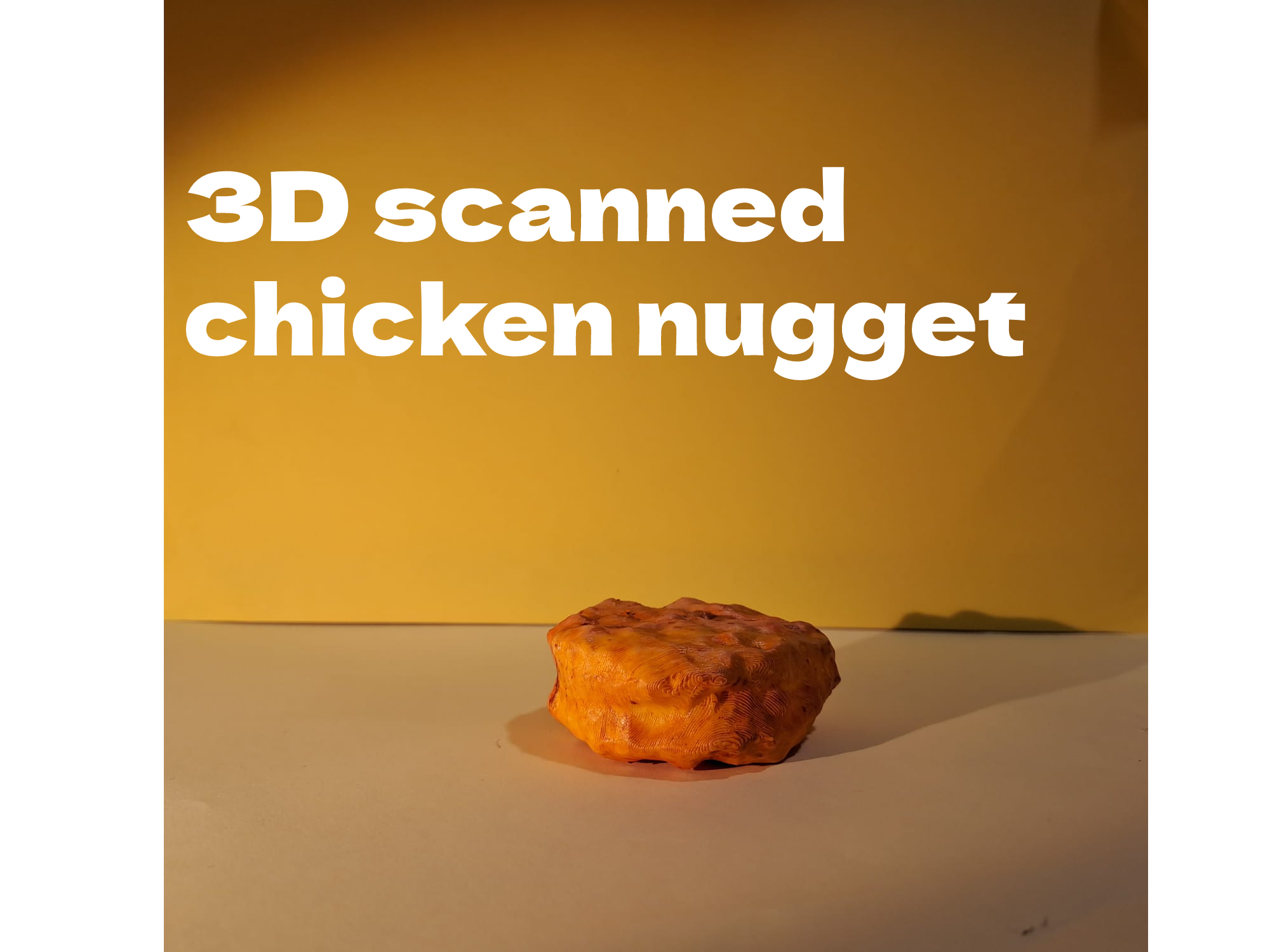 3D scanned chicken nugget by ori yerushalmy | Download free STL model ...