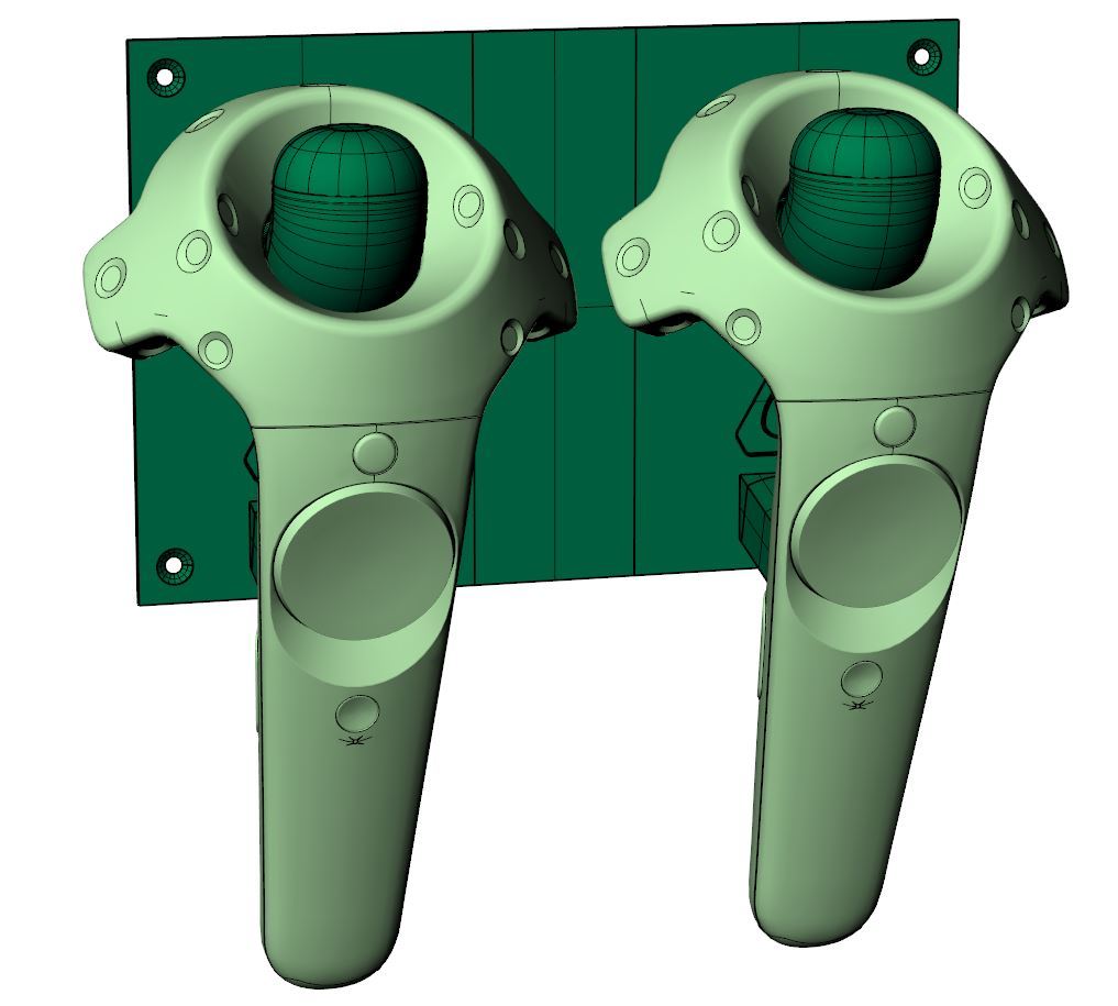 HTC Vive Controller Wall Mount by Abomb | Download free STL model ...