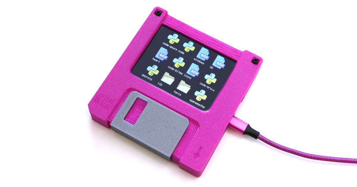 Floppy Disk USB Drive by Adafruit | Download free STL model ...