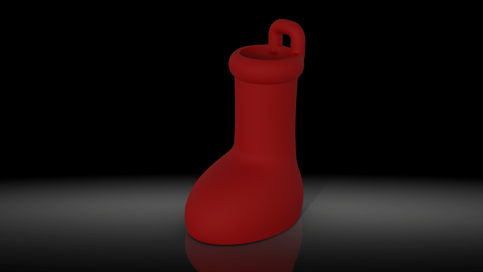 Big Red Boot Keychain by THop3D | Download free STL model | Printables.com