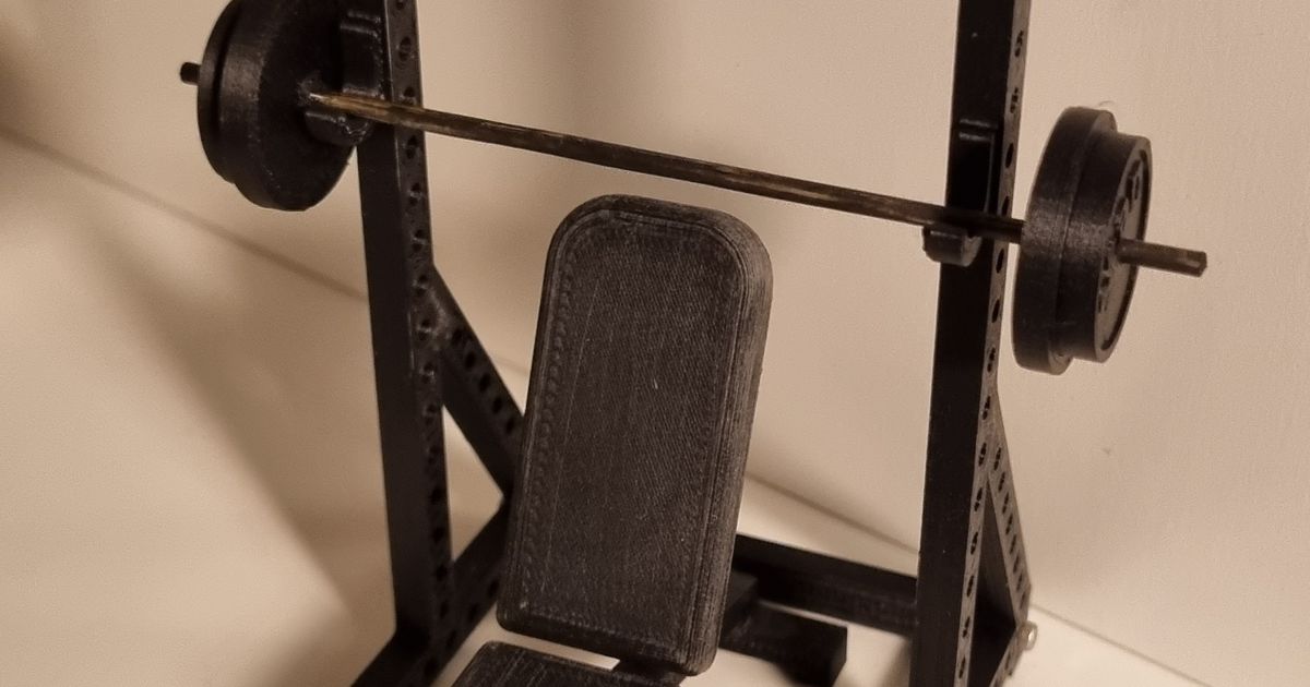 Mini Benchpress by THop3D | Download free STL model | Printables.com