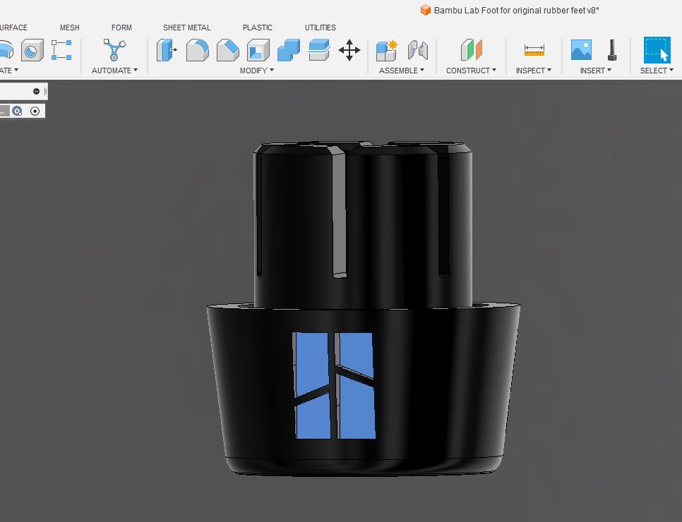 Bambu Lab X1C Feet (Should Fit P1P As Well) by PEZ3D | Download free ...