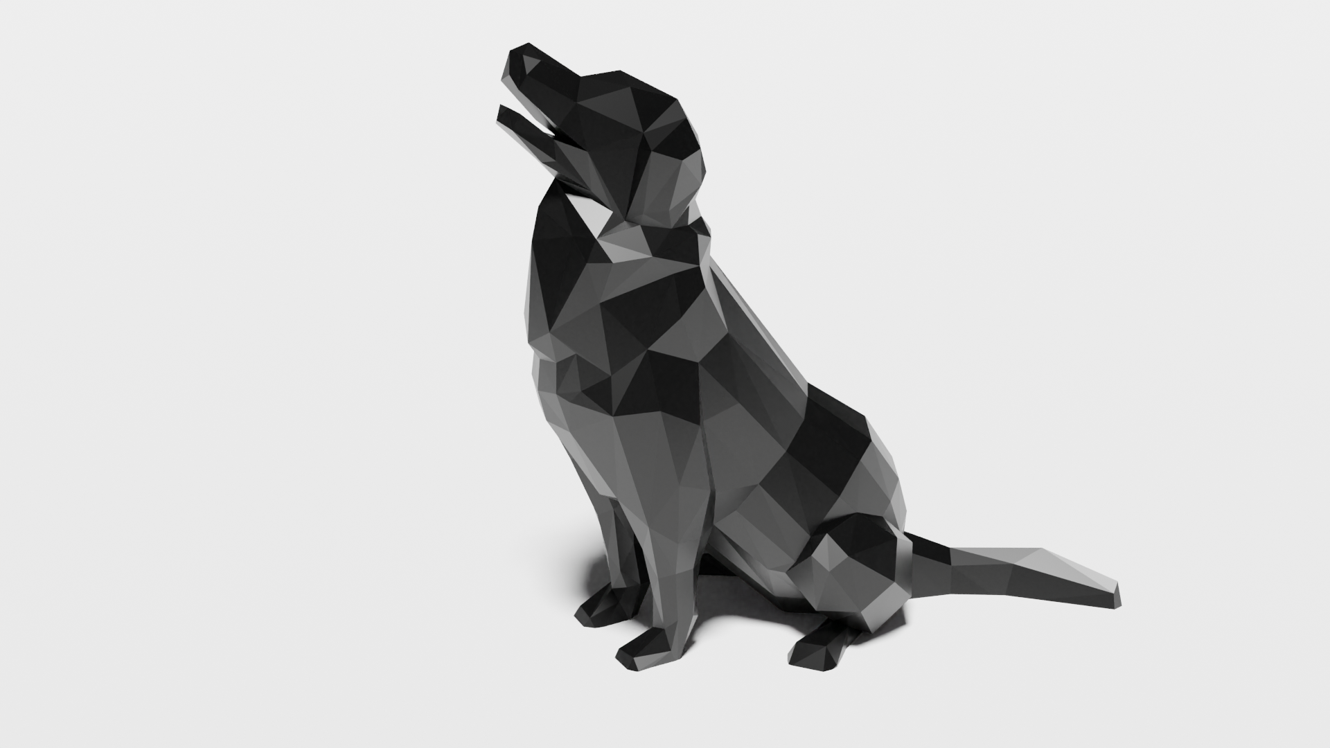 Low Poly Dog (Golden Retriever Labrador) (Decoration) (No Supports ...