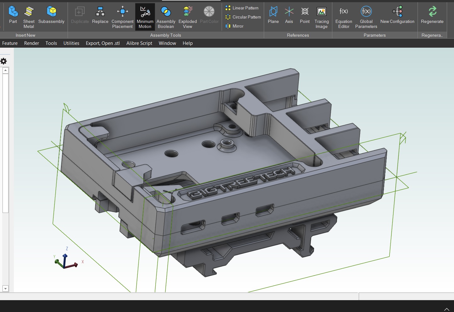 BTT CB1 Pi4B case with mounting holes for Voron DIN clips by Ken226 ...