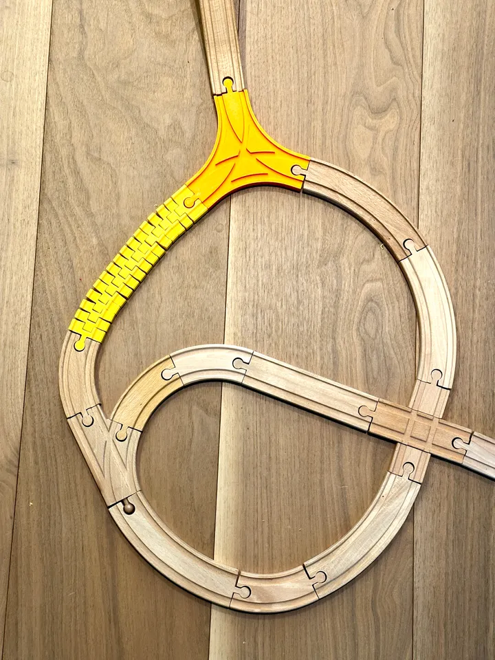 Flexible Train Track / Rails for Wooden trains by maxelman | Download ...