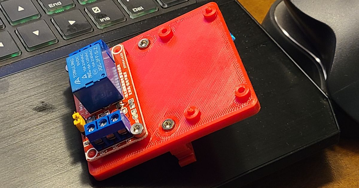 Dual Relay Mounting Plate with DIN Rail mount by BrokenPoet | Download ...
