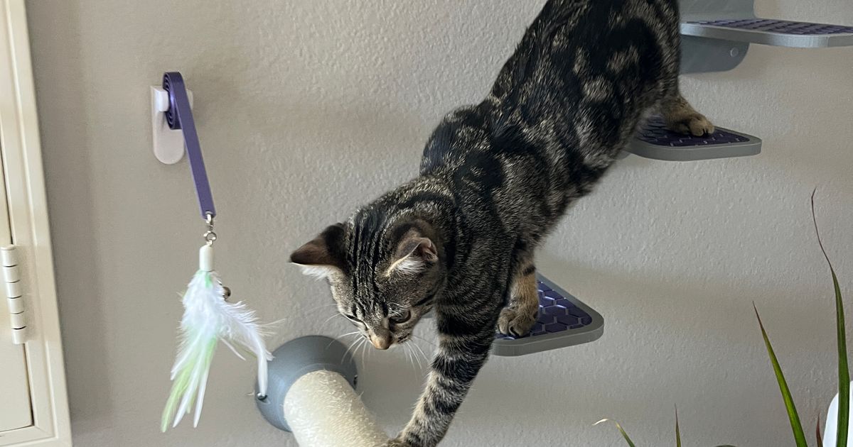 Wall Mounted Cat Step (3 variations) by SM Prints | Download free STL ...