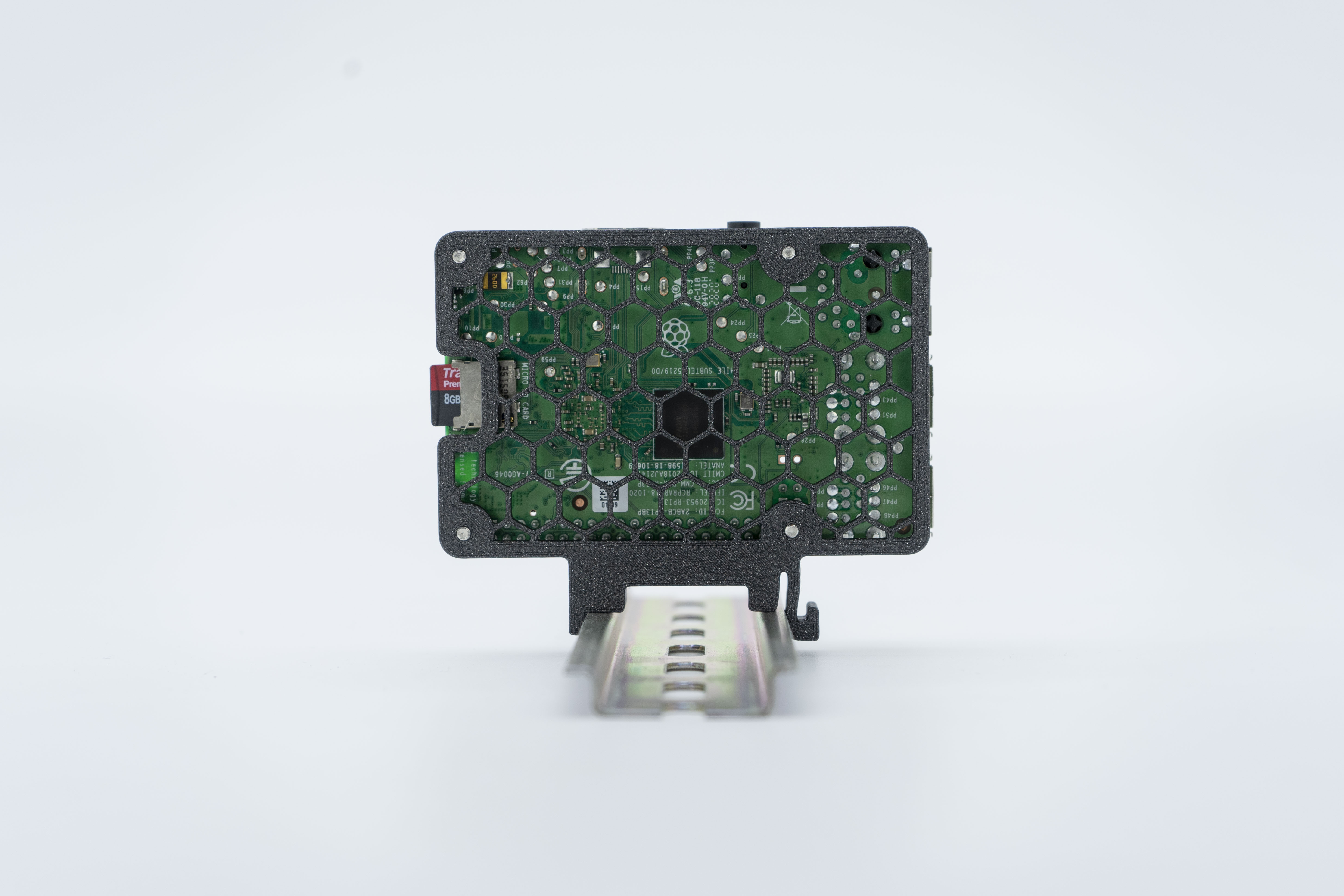 Raspberry Pi DIN-Rail Hex Mount by Teddyminator | Download free STL ...