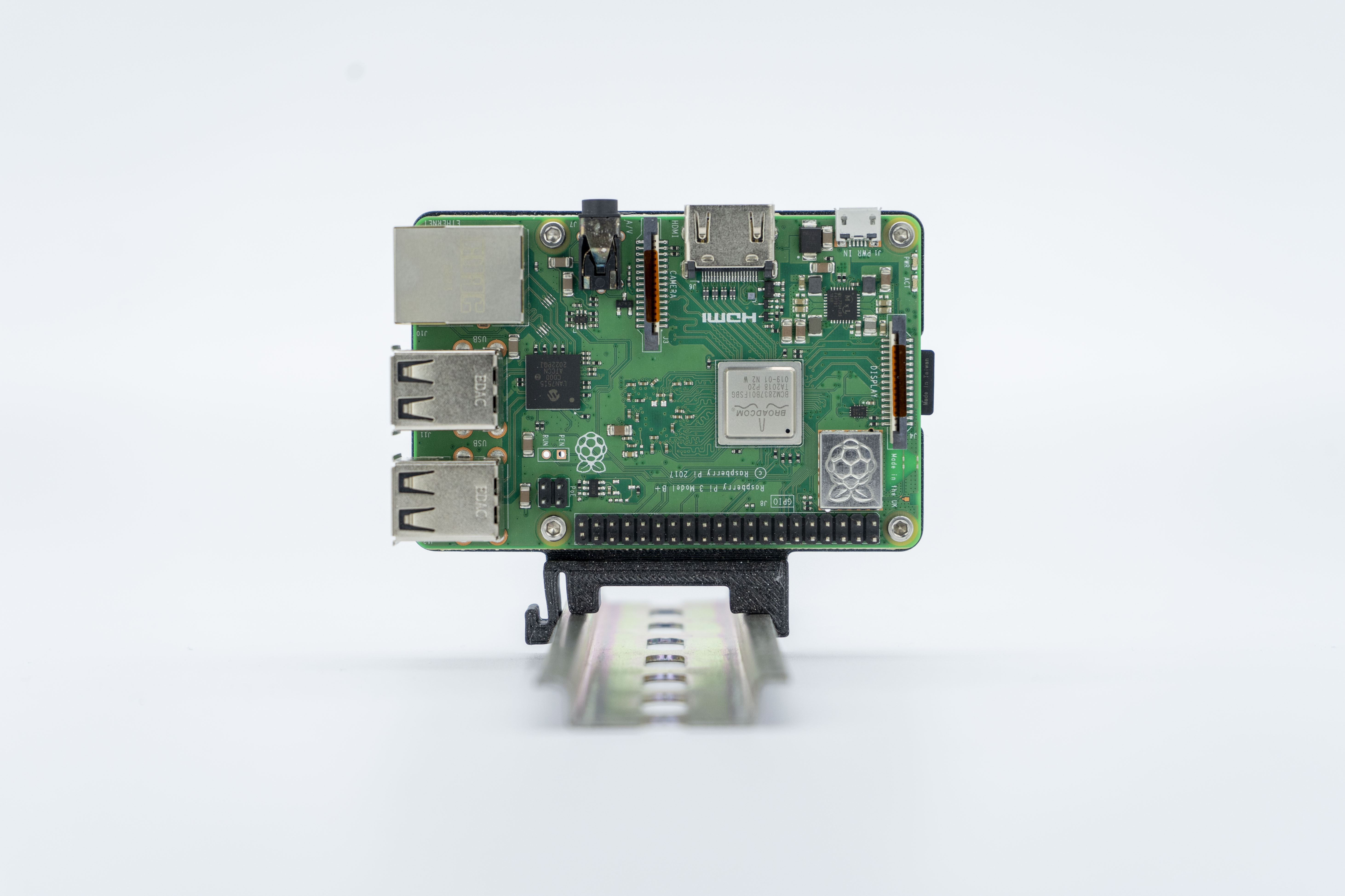 Raspberry Pi DIN-Rail Hex Mount by Teddyminator | Download free STL ...