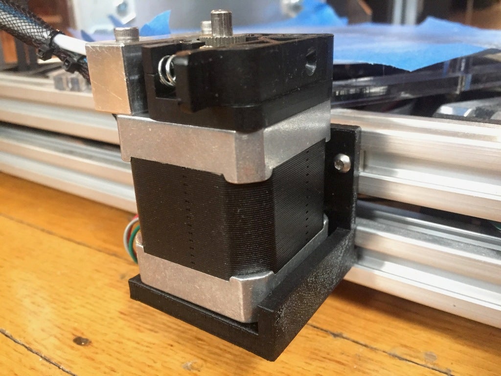 Lower rail extruder motor mount for Kossel 2020 by Erik van de Pol ...