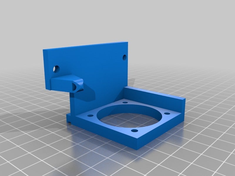 Lower rail extruder motor mount for Kossel 2020 by Erik van de Pol ...
