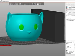 cat planter 45 deg. by Exec | Download free STL model | Printables.com