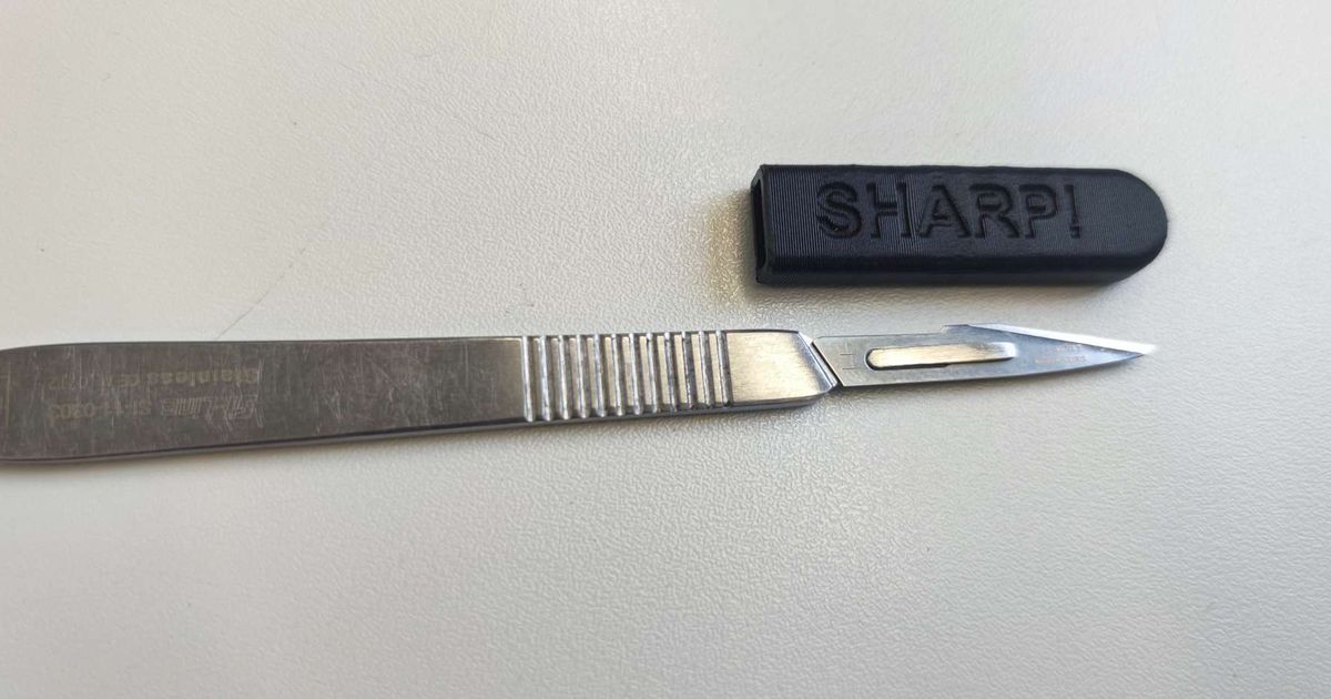 Scalpel cover/lid for handle #3 and blade #11 by JannisJFry | Download ...