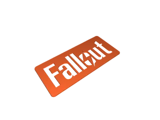 Fallout Logo by ToxicMaxi | Download free STL model | Printables.com