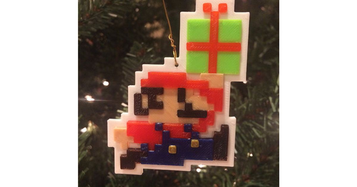 Mario Hanging Ornament by fasteddy | Download free STL model ...