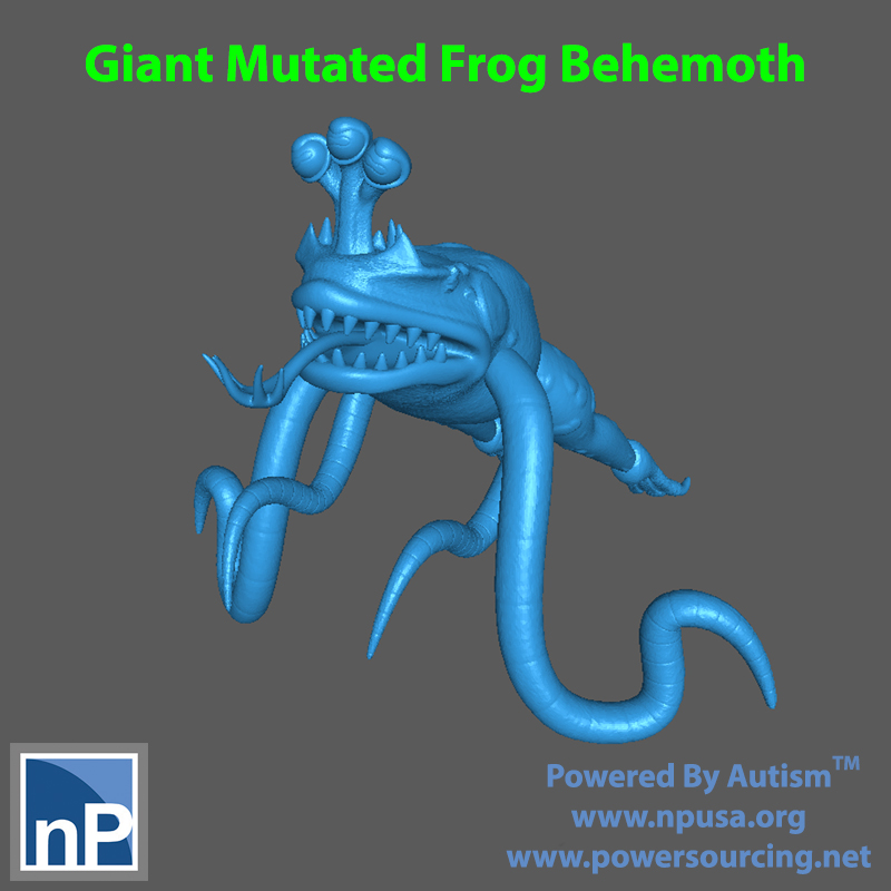 Giant Mutated Frog Behemoth by np-dev | Download free STL model ...