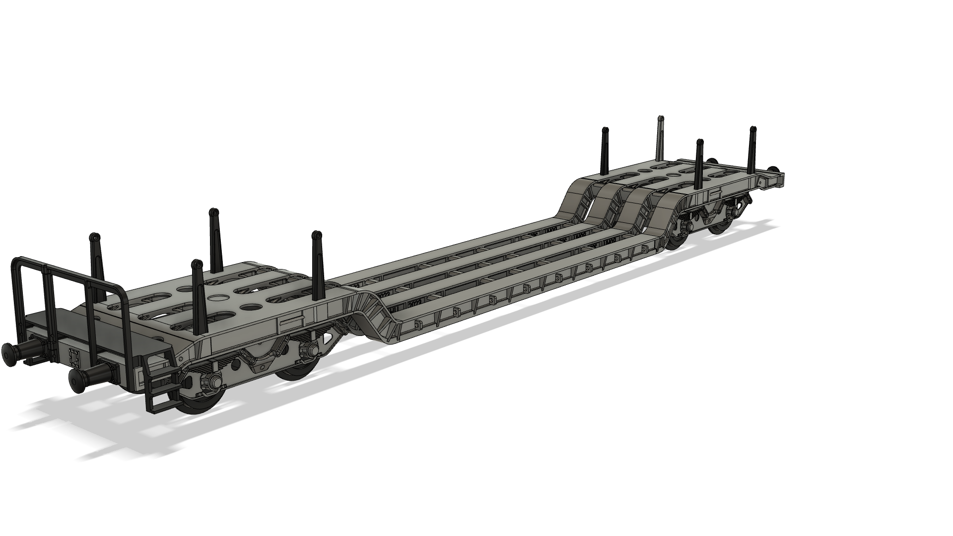 4-assige kuilwagen DB Uaiks721 / NS Sds 90200 - Spoor 1 (1:32) by ...