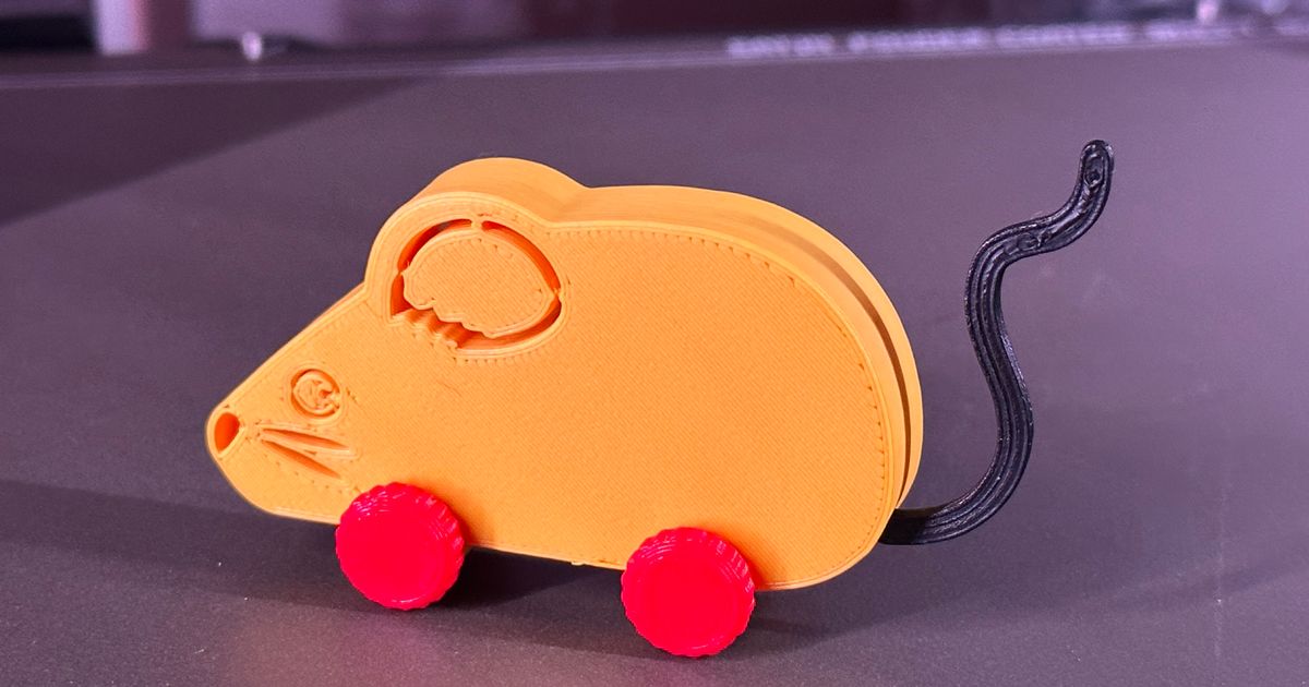 Mouse with wheels by Dema_Design | Download free STL model | Printables.com