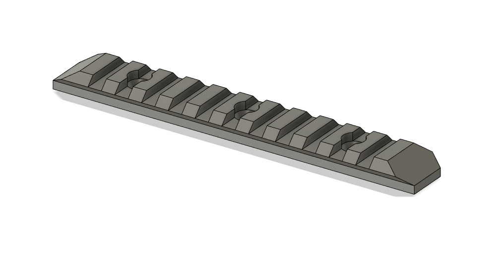 Airsoft keymod rail 115 mm by Koddra | Download free STL model ...