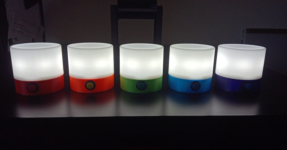 Usb Rechargeable Led Pod light by The save room | Download free STL ...