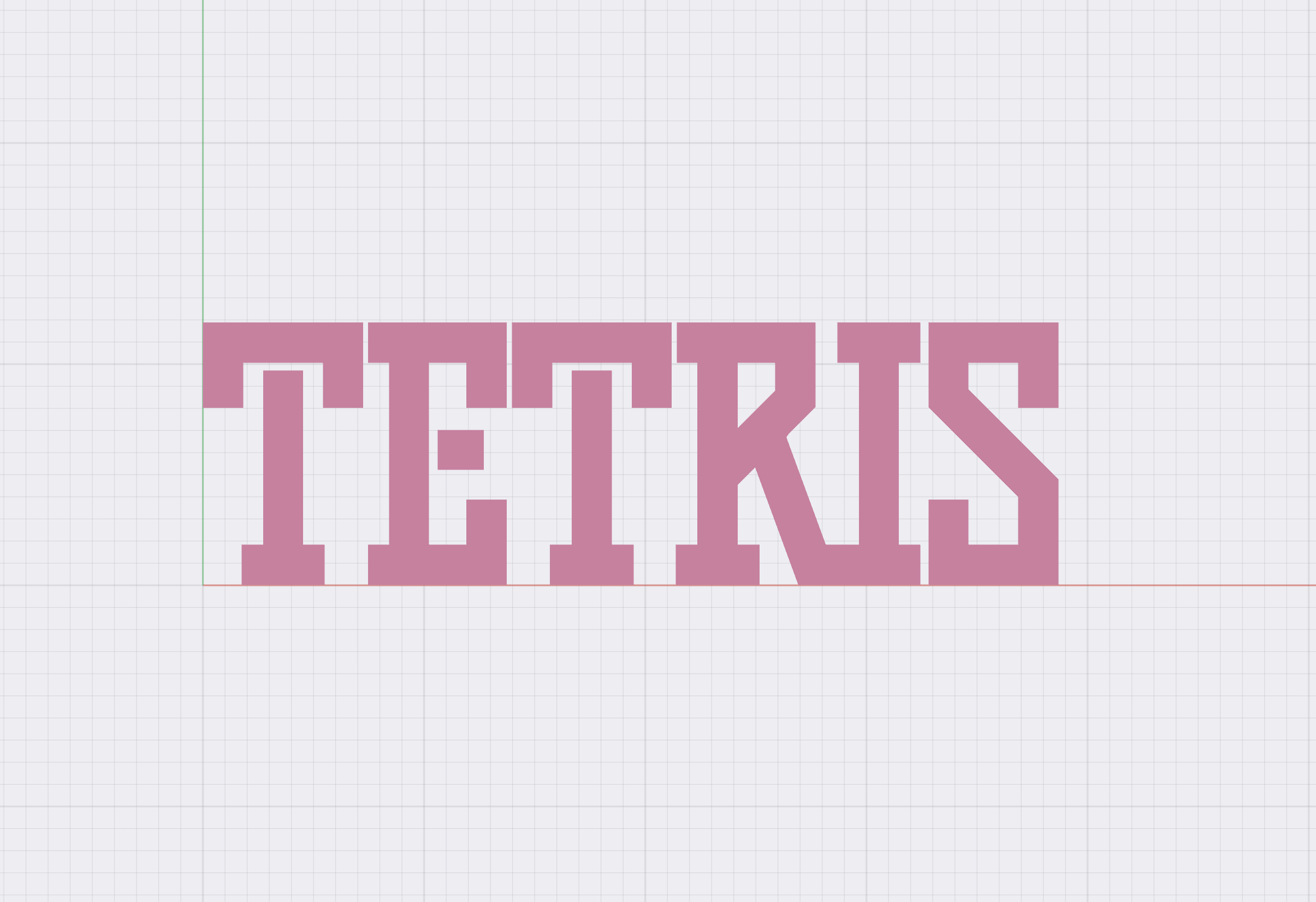 Tetris Logo von ToxicMaxi | Kostenloses STL-Modell herunterladen ...