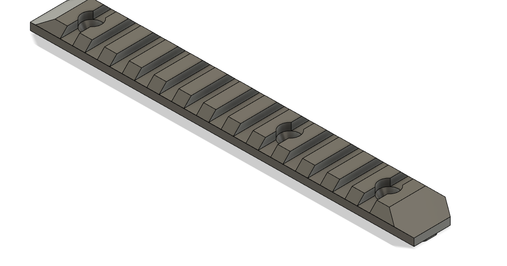 Airsoft keymod rail 135 mm by Koddra | Download free STL model ...