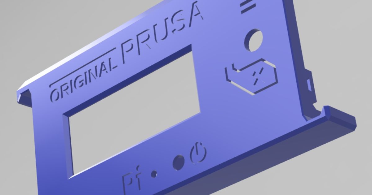 Prusa Box Prusa Screen Bezel with On LED and Safe Shutdown Switch for ...