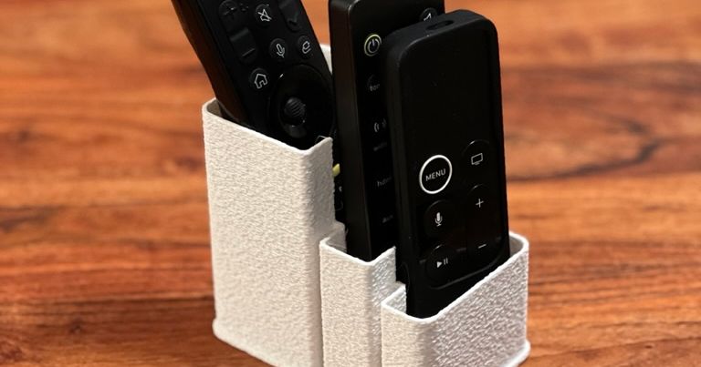 Triple Remote Holder by datadominik | Download free STL model ...