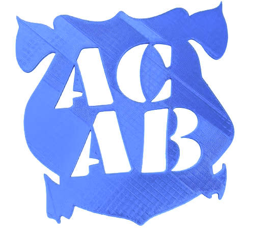ACAB Spray Paint Stencil by p0tty | Download free STL model ...