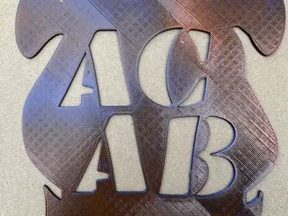 ACAB Spray Paint Stencil by p0tty | Download free STL model ...