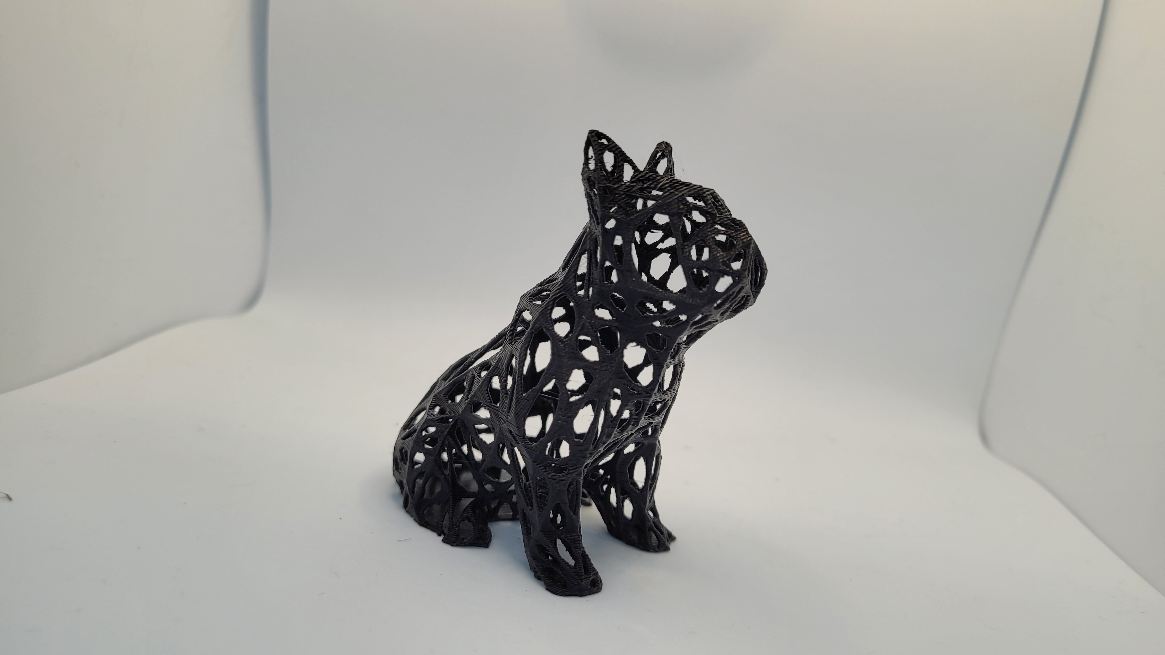 Frenchie / French Bulldog Voronoi remix by Brad3DPrints | Download free ...