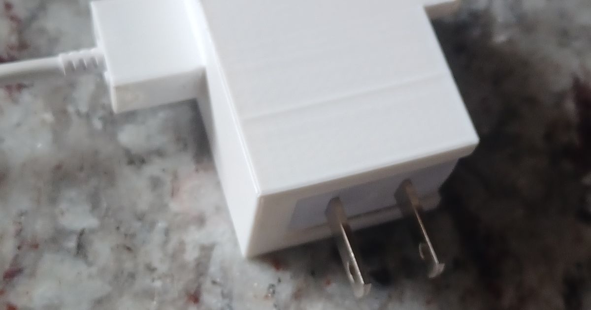 Charging brick adapter lock by Nobody Important | Download free STL ...