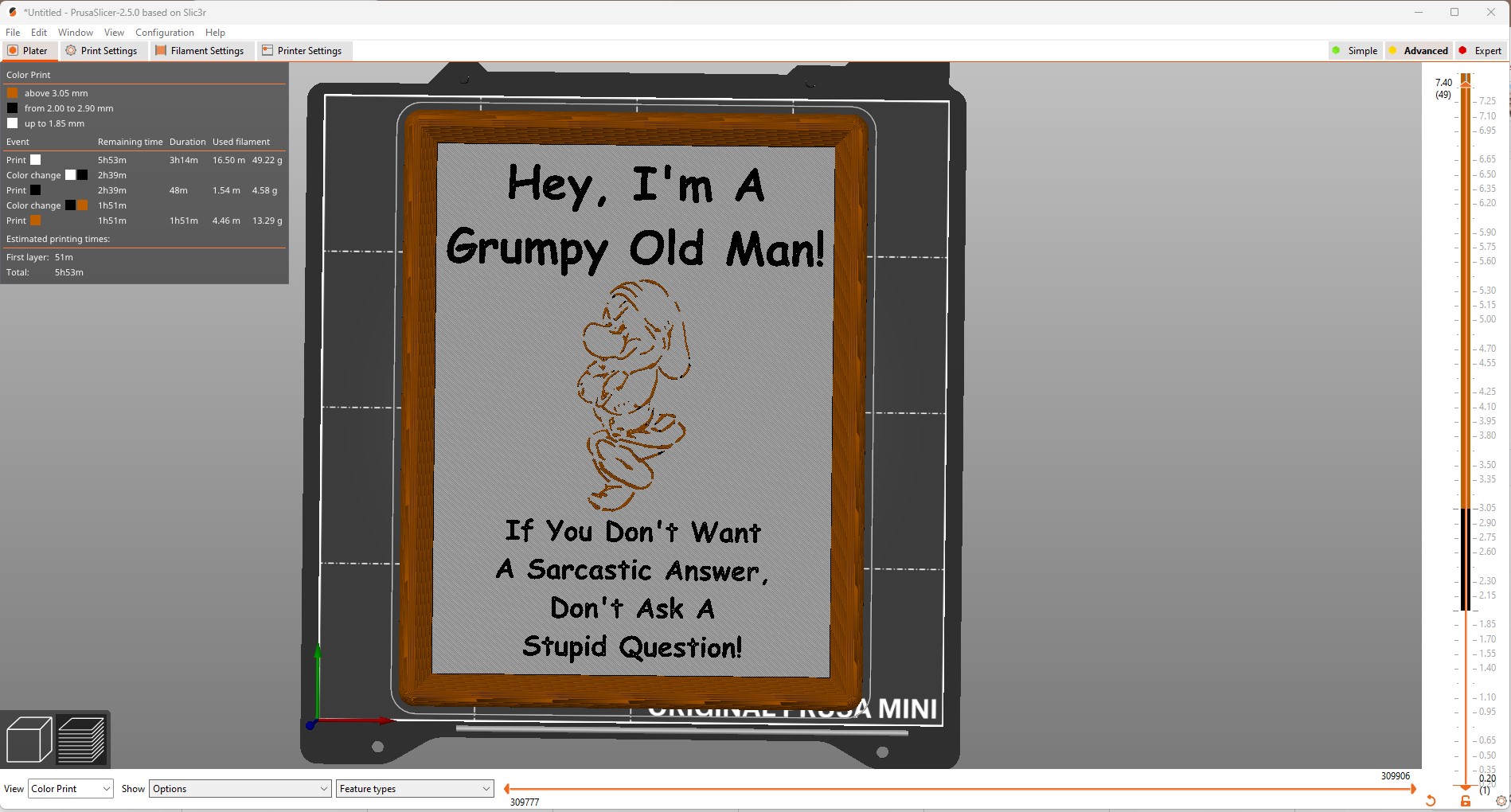 I'm Grumpy Plaque by Rob | Download free STL model | Printables.com