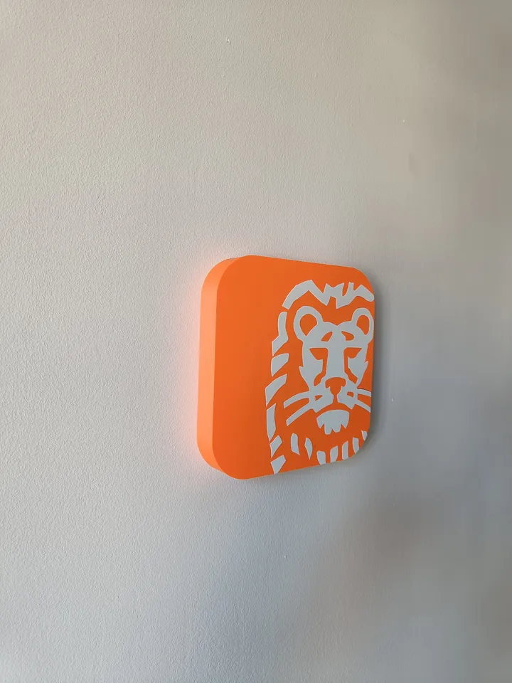 ING Logo Inlay Version by Understanding Data | Download free STL model ...