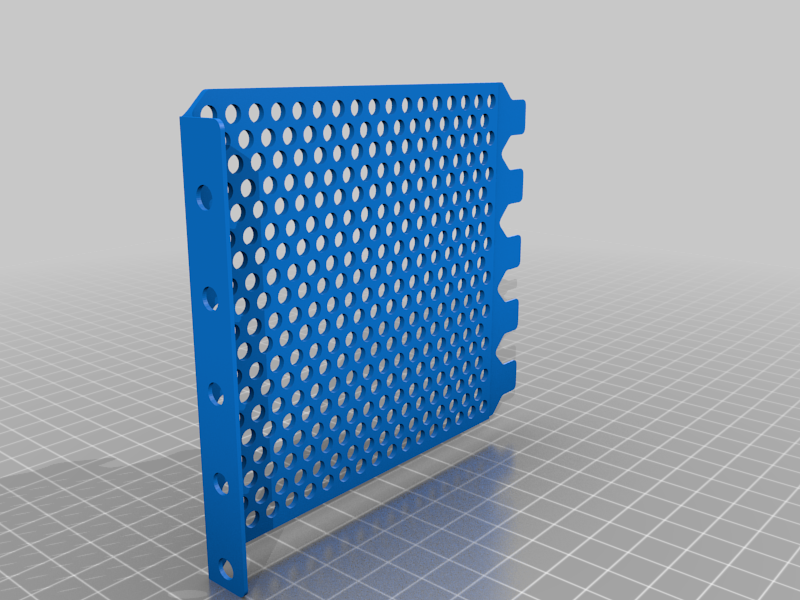 5 Slot PCIE slot cover with holes by RobotDoctor | Download free STL ...