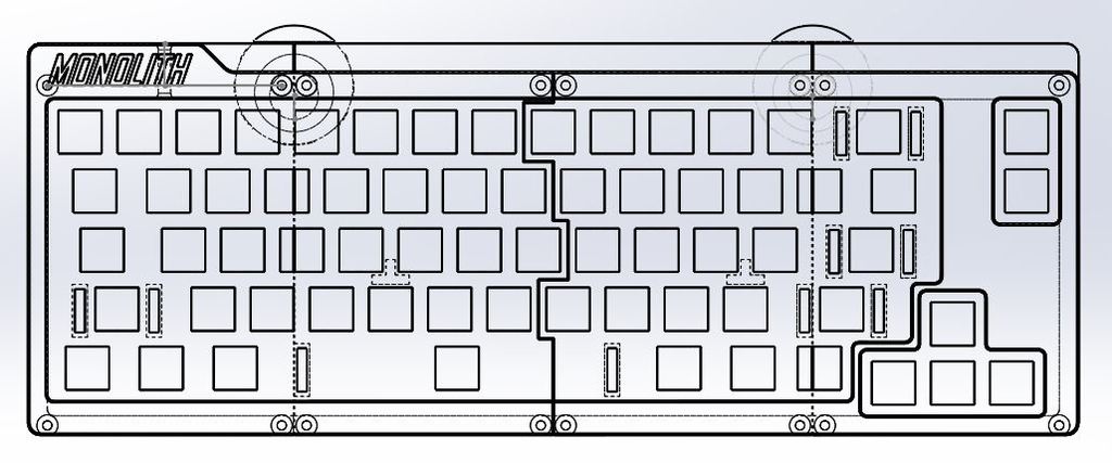 Mechanical Keyboard - Monolith by RobotDoctor | Download free STL model ...
