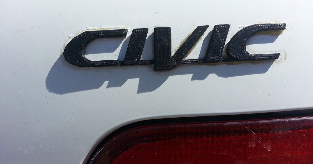1996-2000 Honda Civic Emblem by RobotDoctor | Download free STL model ...