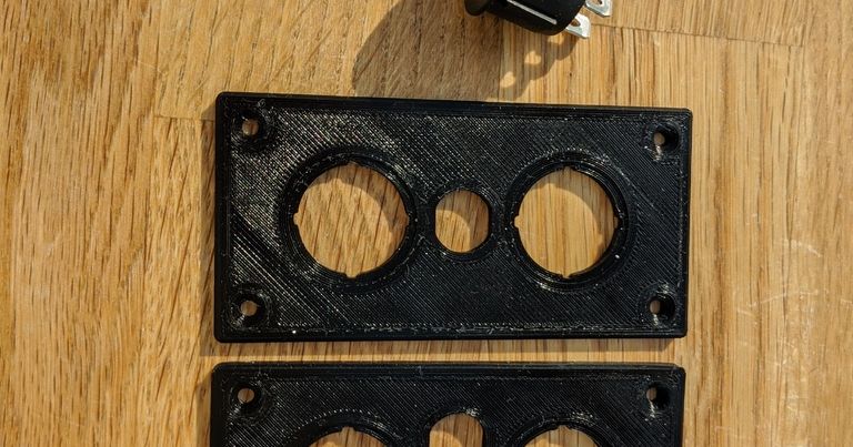 2x Switch-Plate for 20mm Switches by Ranseyer | Download free STL model ...
