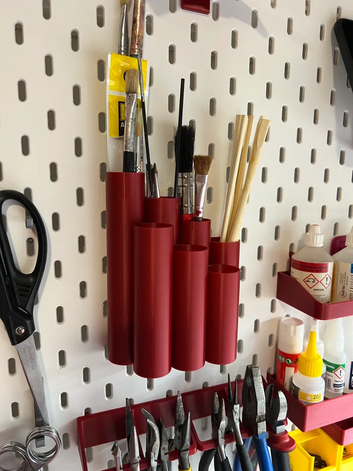 Skadis Ziptie / brush Holder by PEPAN | Download free STL model ...