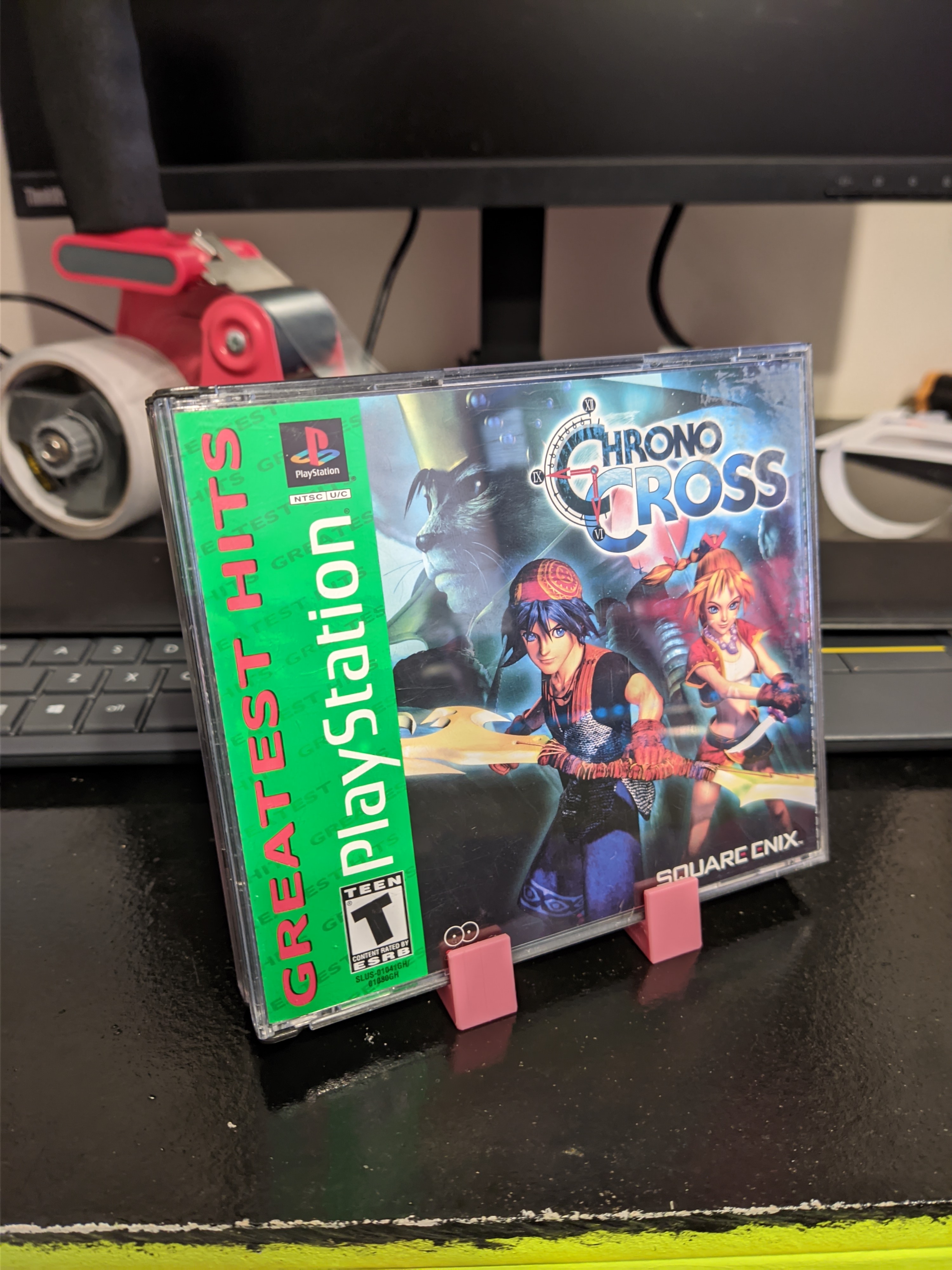 PlayStation Double Multi CD Jewel Case Display Stand by 16 Bit Virtual ...